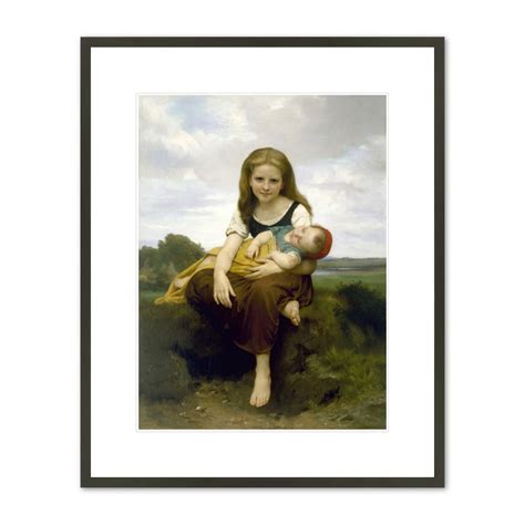 Framed Print William Adolph Bouguereau “the Elder Sister” The