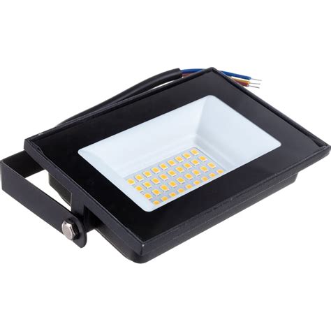 Светодиодный прожектор Uniel 30W 3000K IP65 200-250В BLACK ULF-F21 UL ...