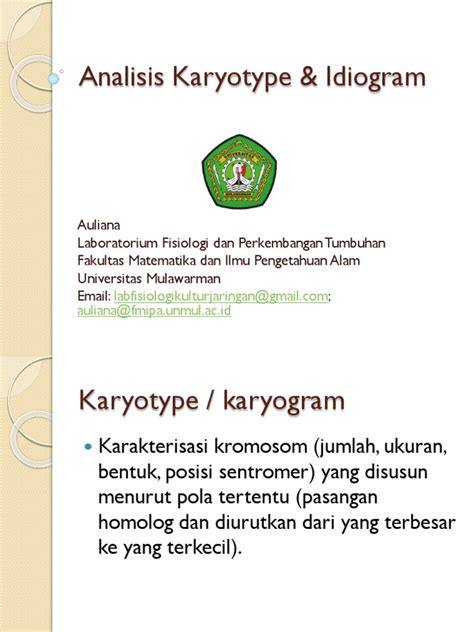 Analisis Karyotype And Idiogram Pdf