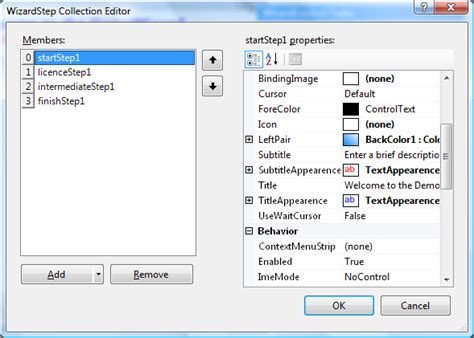 A Simple Wizard Control For Net 20 With Full Designer Support