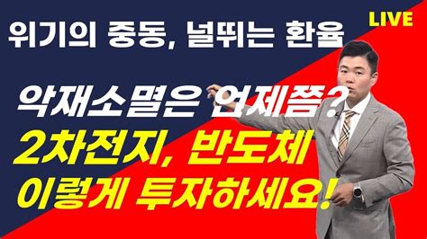 반도체 2차전지 로봇 Ai 자동차 성장주는 이렇게 투자하세요 위기의 중동 널뛰는 채권 급등하는 환율 악재소멸은 여기서 나옵니다삼성전자 Sk하이닉스 포스코