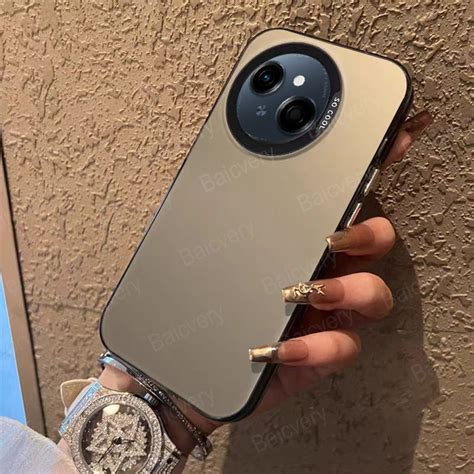 ปลอกสําหรับ Tecno Spark Go 1 Kl4 2025 Pop 9 4g สีสัน Matte Anti Fingerprint ฝาครอบป้องกัน Imd