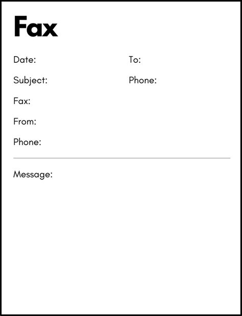 Irs Fax Cover Sheet Template Pdf Download