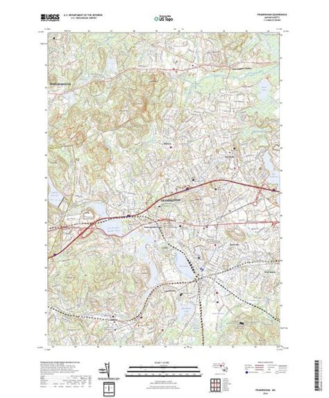 Us Topo 75 Minute Map For Framingham Ma American Map Store