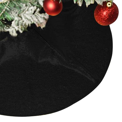 Black Christmas Tree Skirt Cxalssy 24 Inches Round Christmas Tree