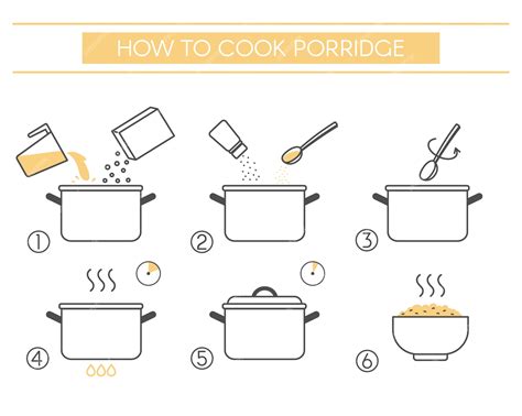 Premium Vector Instructions For The Preparation Of Food Steps How To