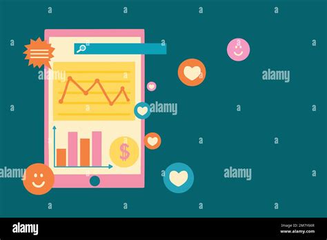 Business Graph Background Vector In A Flat Graphic Stock Vector Image And Art Alamy