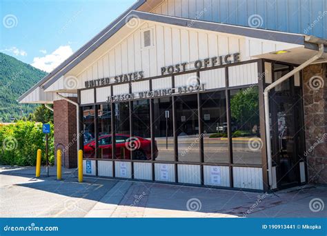 The United States Post Office Branch In Jackson Hole Wyoming Zip Code 83001 Editorial Photo