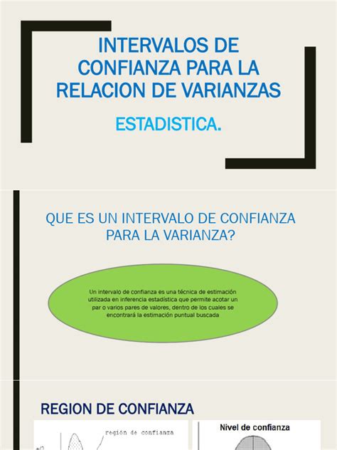 Intervalos De Confianza Y Varianzas Pdf Intervalo De Confianza