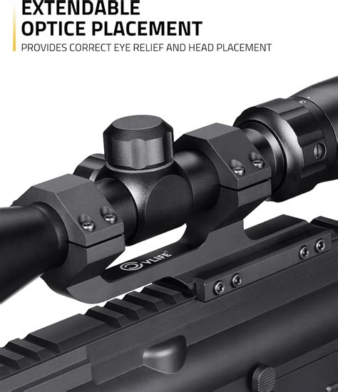 Cvlife Cantilever Scope Mounts 1 Inch Offset Dual Ring One Piece Sco