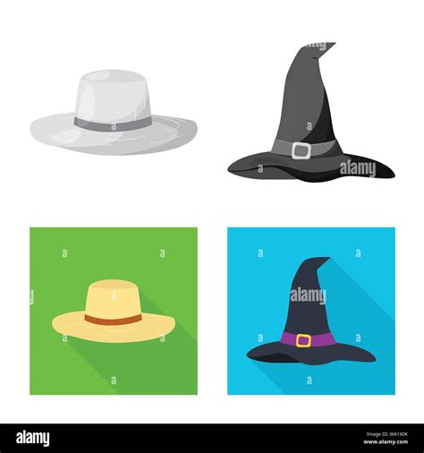 Isolated Object Of Clothing And Cap Symbol Collection Of Clothing And Beret Stock Symbol For