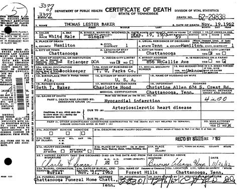 Thomas Lester Baker 1903 1962 Find A Grave Memorial