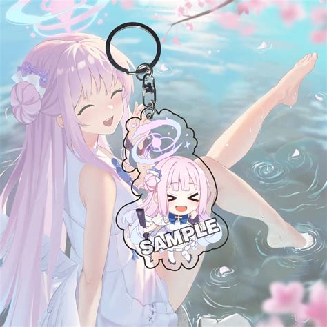 Jual Gantungan Kunci Blue Archive Mika Misono Key Chain Strap Hp Pinch Strap Gantungan