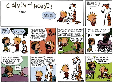 Party Time Calvinandhobbes Calvin And Hobbes Comics Calvin And