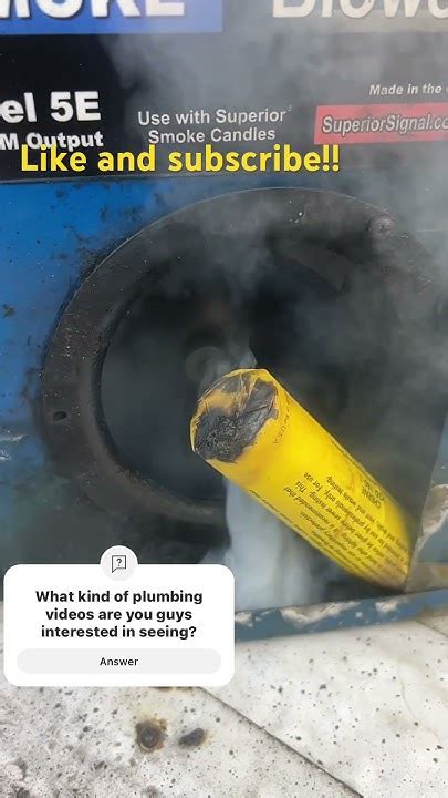 Smoke Test Pipesmoking Plumbing Plumber Smoketesting Plumbingservices Diy Youtube