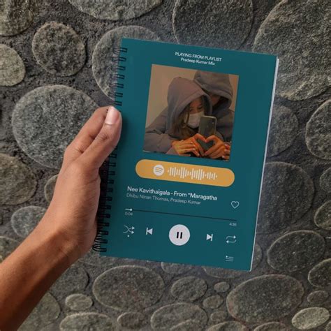 Spotify Code Customized Craft Note Book Laminated 100 Customizable