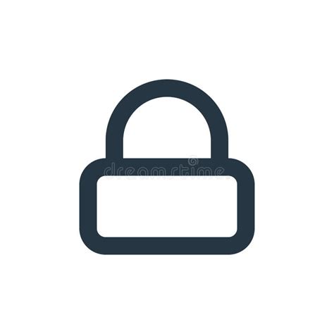 Lock Icon Vector From Essentials Ui Concept Thin Line Illustration Of Lock Editable Stroke