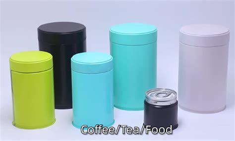 Custom Seamless Coffee Bean Tin Can High Quality Packaging