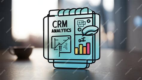 3d Flat Icon Crm Data Analytics Symbol For Infographics Doodle Line