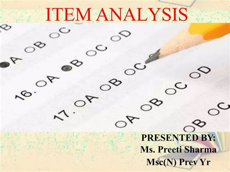 Item Analysis Ppt Pptx