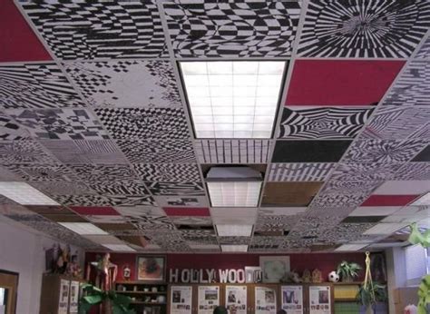 Black White And Red Ceiling Designs For Art Education Resources