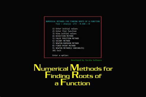 Numerical Methods For Finding Roots Of A Function In C The World Of
