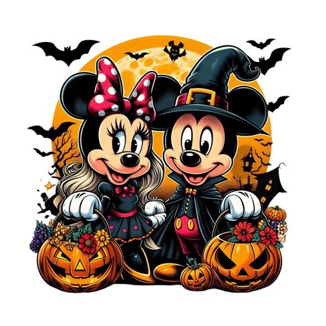 Mickey And Minnie Mouse Halloween Picture