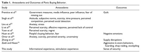 Antecedents And Outcomes Of Panic Buying Behavior Download