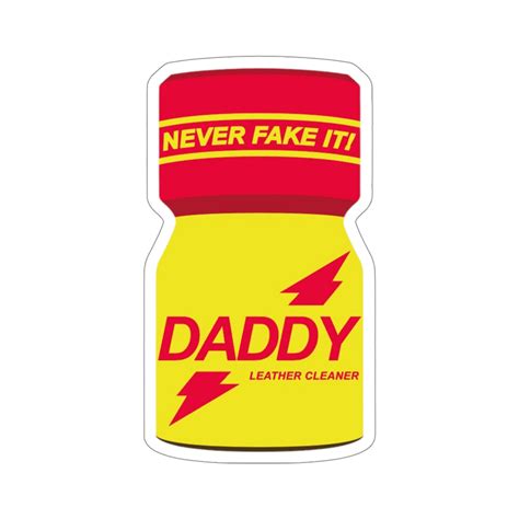 Poppers Daddy Kiss Cut Stickers Twisted Jezebel