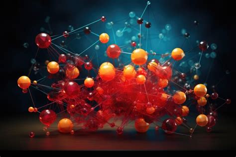 Premium Photo Digital Neural Molecular Network Professional Photography