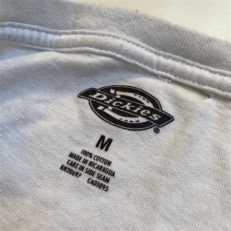 White Dickies Trademark T Shirt Size Medium One Depop
