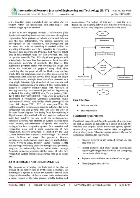 Face Recognition Attendance System Pdf