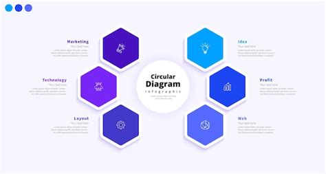 Premium Vector Modern Minimalist Elegant Clean Circular Polygon 6