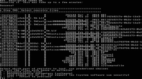 Reset Windows 1087 Password Using Offline Nt Password And Registry Editor