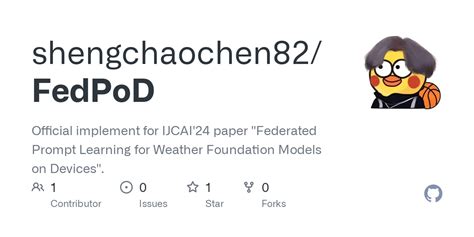 Github Shengchaochen82fedpod Official Implement For Ijcai24 Paper Federated Prompt