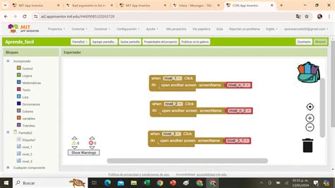 Error Message Bad Arguments To Mit App Inventor Help Mit App Inventor Community