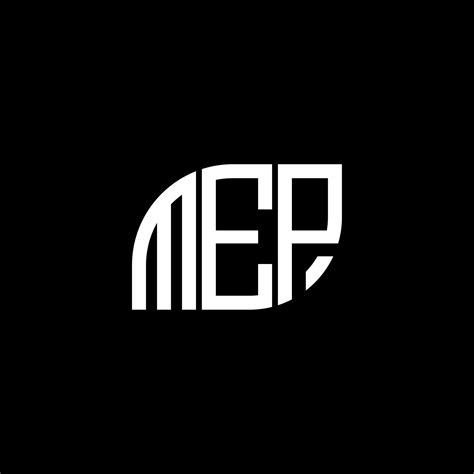 Mep Letter Logo Design On Black Background Mep Creative Initials