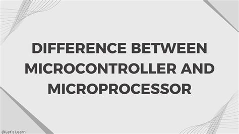 Microcontroller Vs Microprocessor 10 Key Differences Explained Simply
