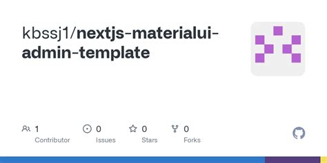 GitHub Kbssj Nextjs Materialui Admin Template