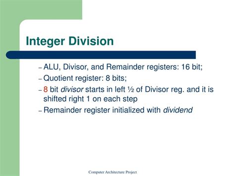 Ppt Multiplication And Division Algorithms Powerpoint Presentation
