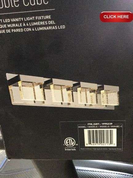 Artika Bubble Cube Vanity Light Rideau Auctions