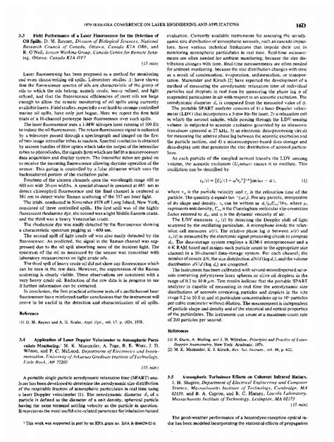 Application Of Laser Doppler Velocimeter To Atmospheric Particulate Monitoring Ieee Journals