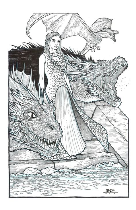 Game Of Thrones Coloring Pages Khaleesi 2025