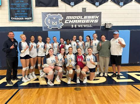 Middlesex Charegers Volleyball Middlesex High School Saluda 15