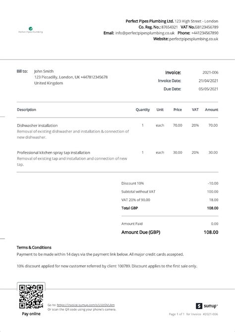 Example Invoice Terms Example Invoice Terms