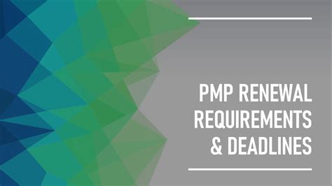 Exploring The Pmp Renewal Process Requirements And Deadlines
