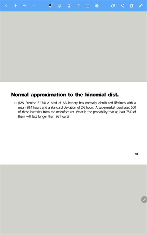 Solved Normal Approximation To The Binomial Dist NW Chegg
