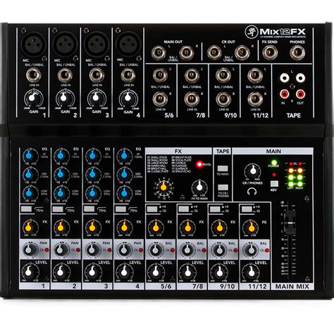 🥇 Mackie Mix12fx Mezclador Compacto De 12 Canales Con Efectos En Perú