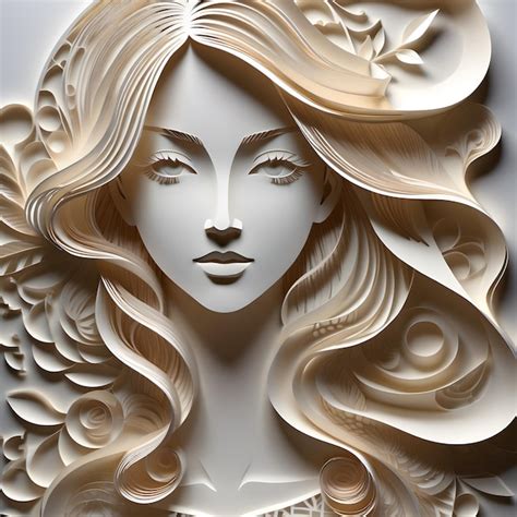 Premium Photo Paper Folded Beauty A Captivating Portrait