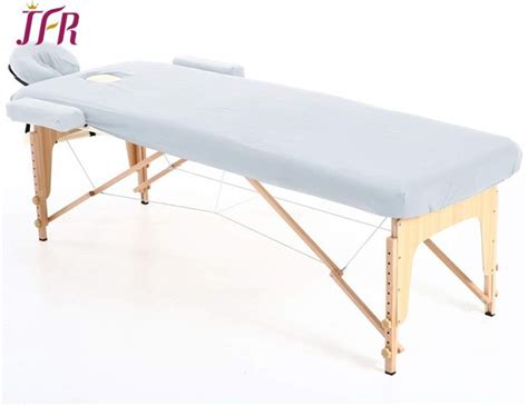 China Customized Fitted Massage Table Cover With Face Hole